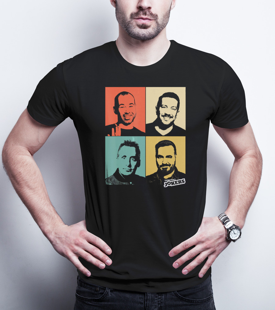 Impractical Jokers Colorful Pop Art Style Portraits T-Shirt