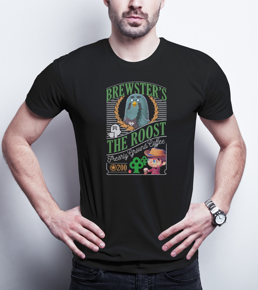 Brewster's The Roost Freshly Ground Coffee Animal Crossing 200 T-Shirt