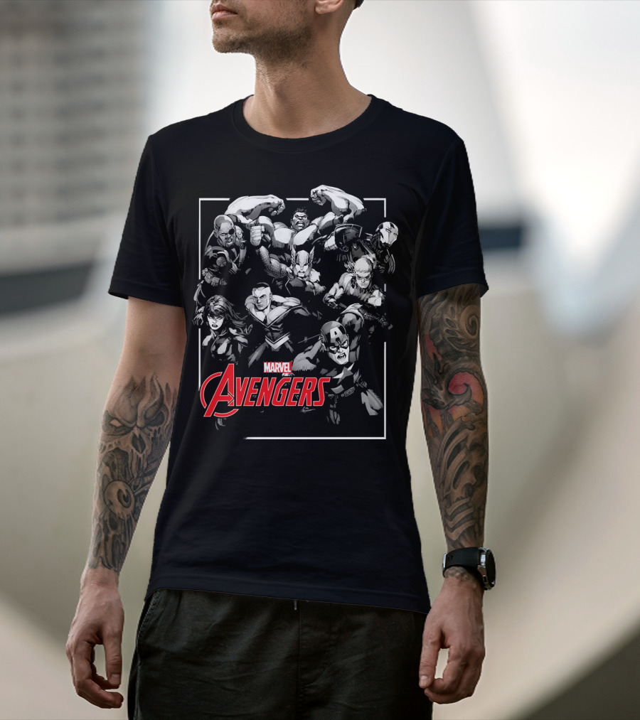 Marvel Avengers Heroes Unite Pop Out T-Shirt