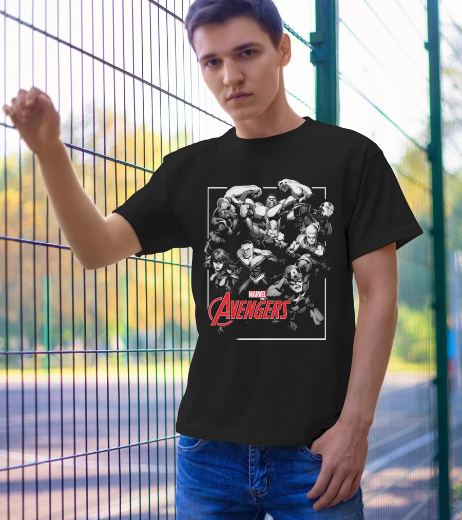 Marvel Avengers Heroes Unite Pop Out T-Shirt