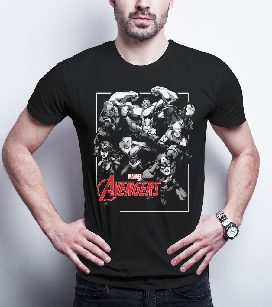 Marvel Avengers Heroes Unite Pop Out T-Shirt