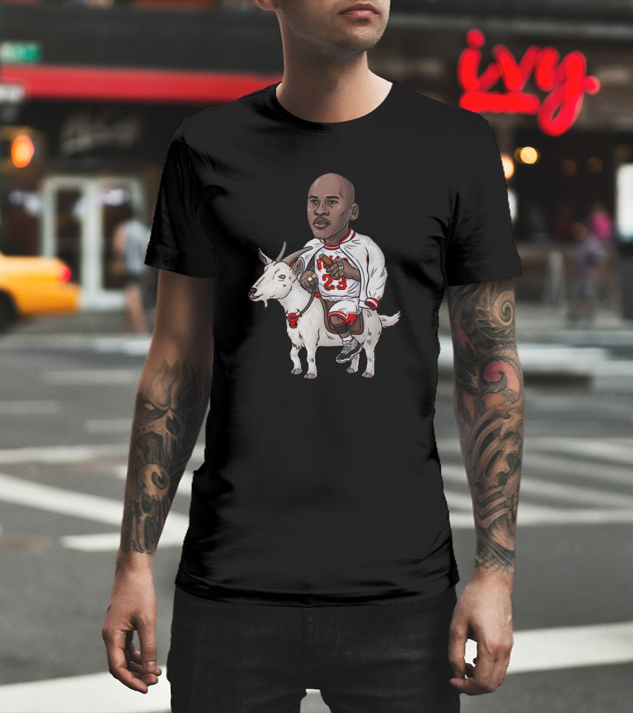 GOAT Jordan Riding 23 Iconic Basketball Legend T-Shirt