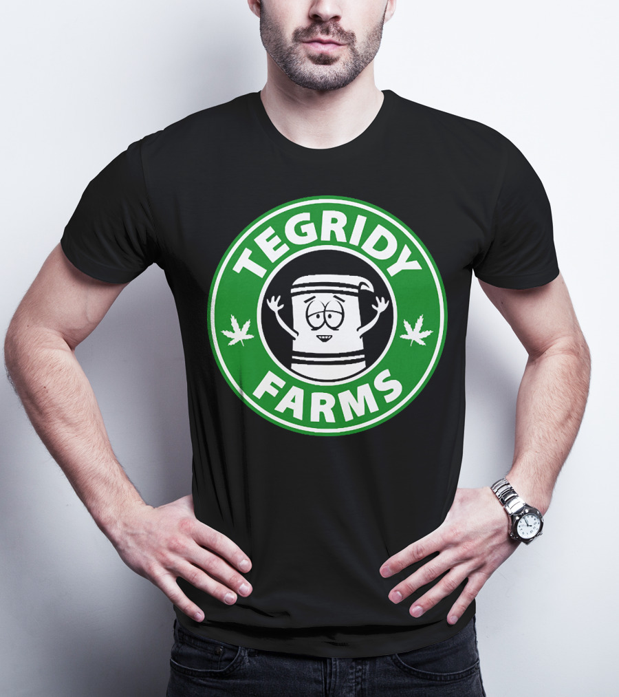 Tegridy Farms South Park Towelie Logo Cannabis Comedy T-Shirt