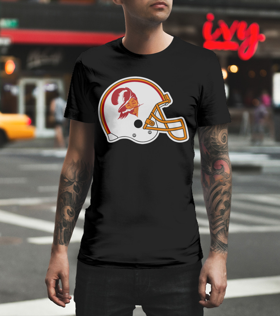 Brady Tompa Bay Buccaneers NFL Retro Helmet T-Shirt