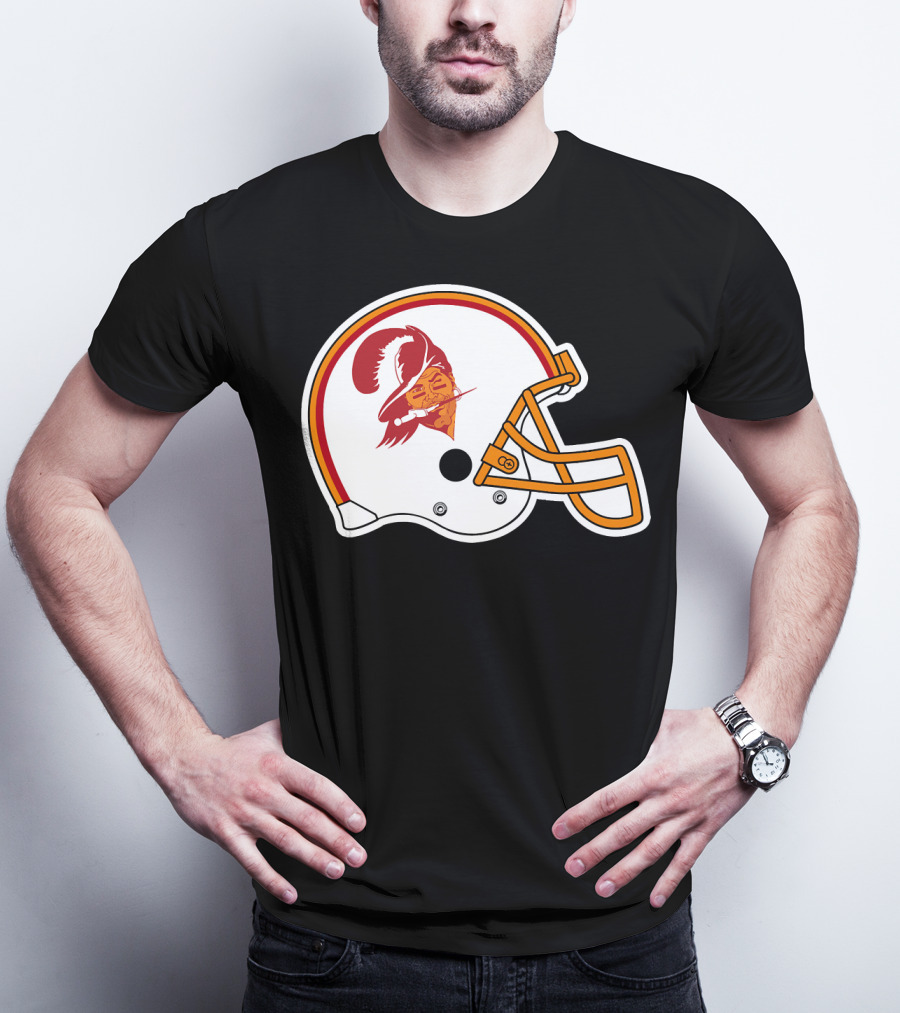 Brady Tompa Bay Buccaneers NFL Retro Helmet T-Shirt