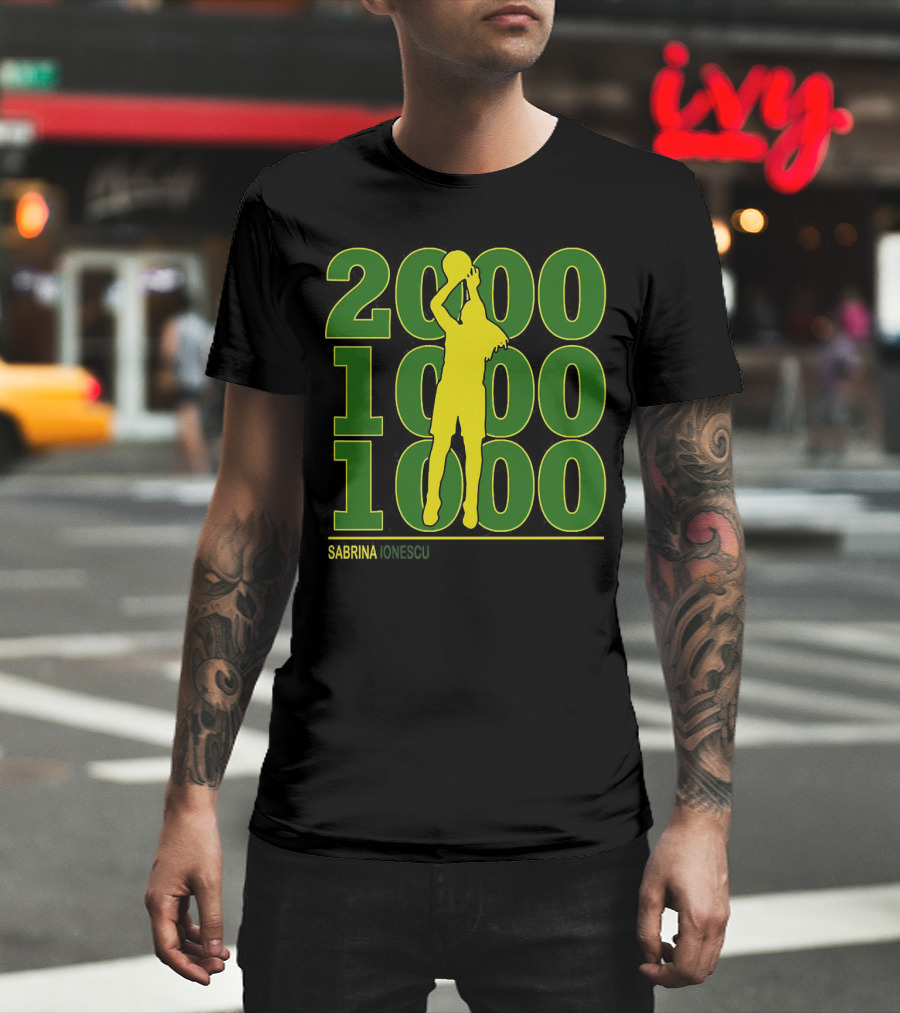 Sabrina Ionescu 2000 1000 1000 T-Shirt