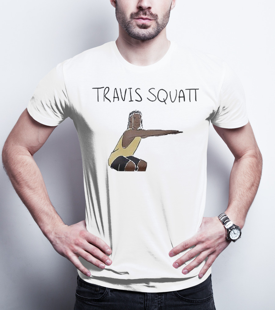 Travis Scott Squatt Fitness Parody Workout Humor T-Shirt
