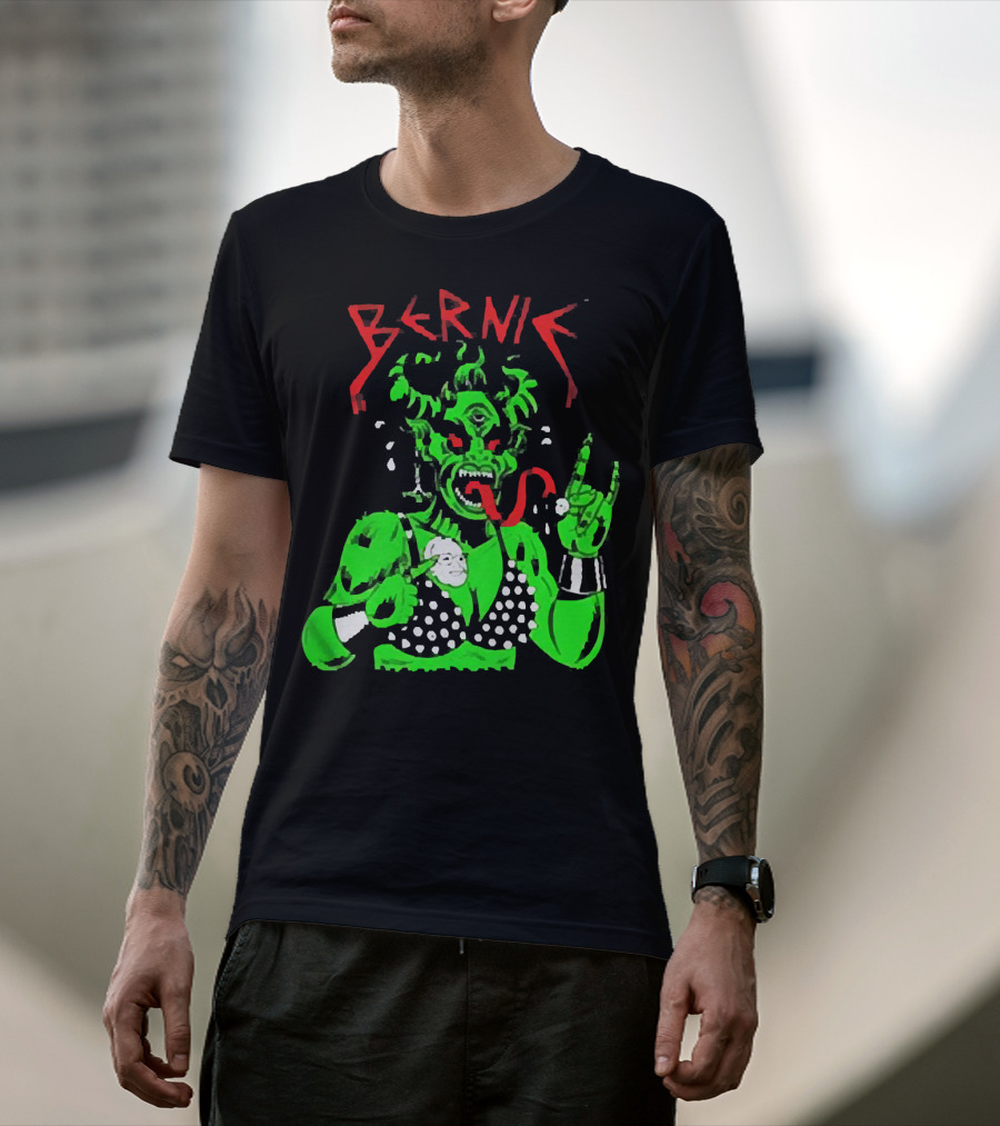 Bernie Sanders Metal Green Satan Symbolic T-Shirt