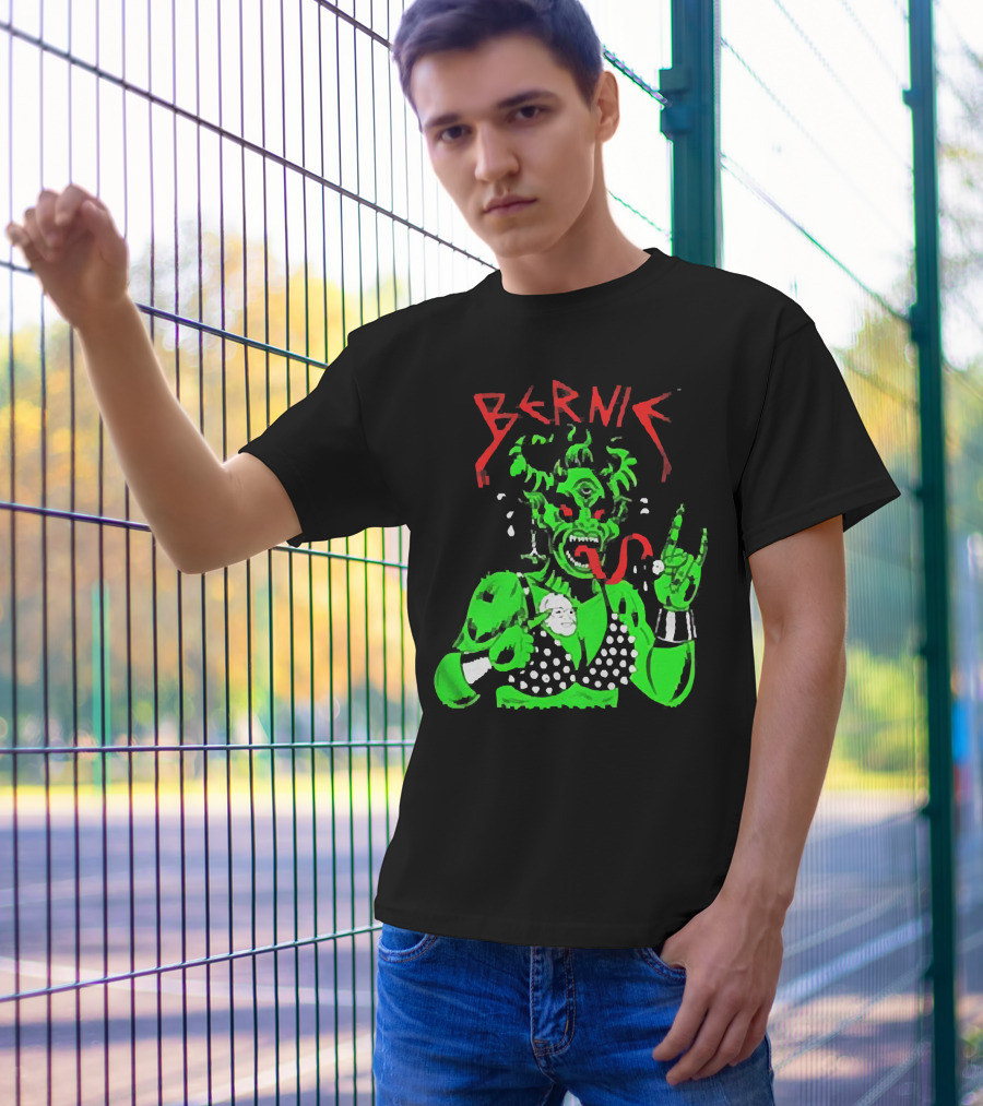 Bernie Sanders Metal Green Satan Symbolic T-Shirt