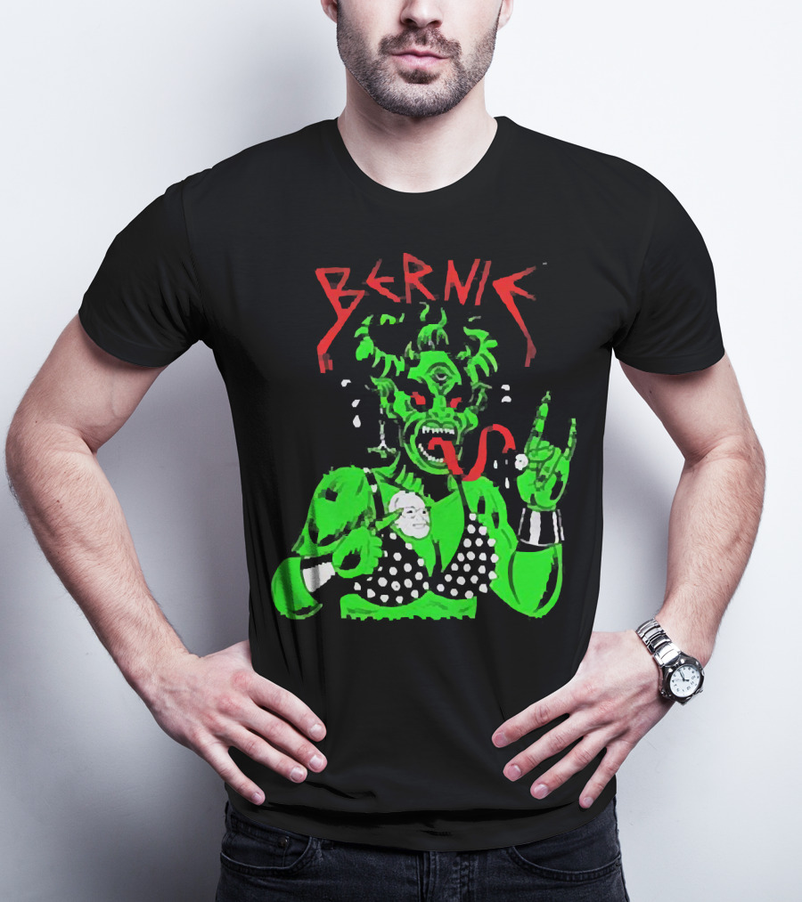 Bernie Sanders Metal Green Satan Symbolic T-Shirt