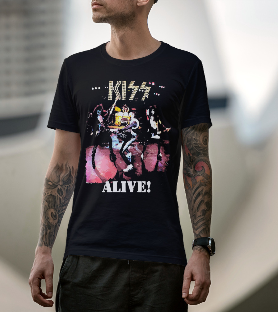 KISS Alive Concert Performance Visual T-Shirt