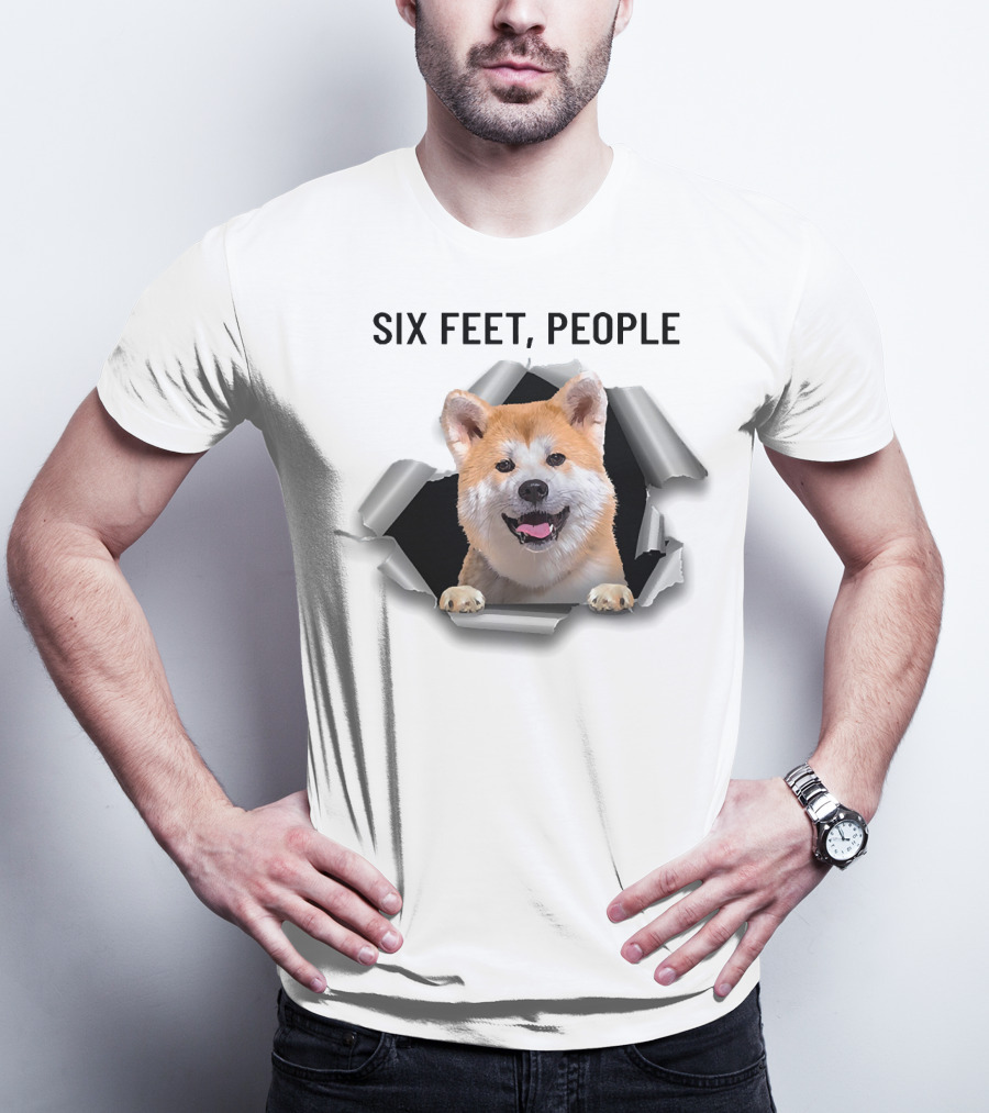 Six Feet People Akita Torn Ripper T-Shirt