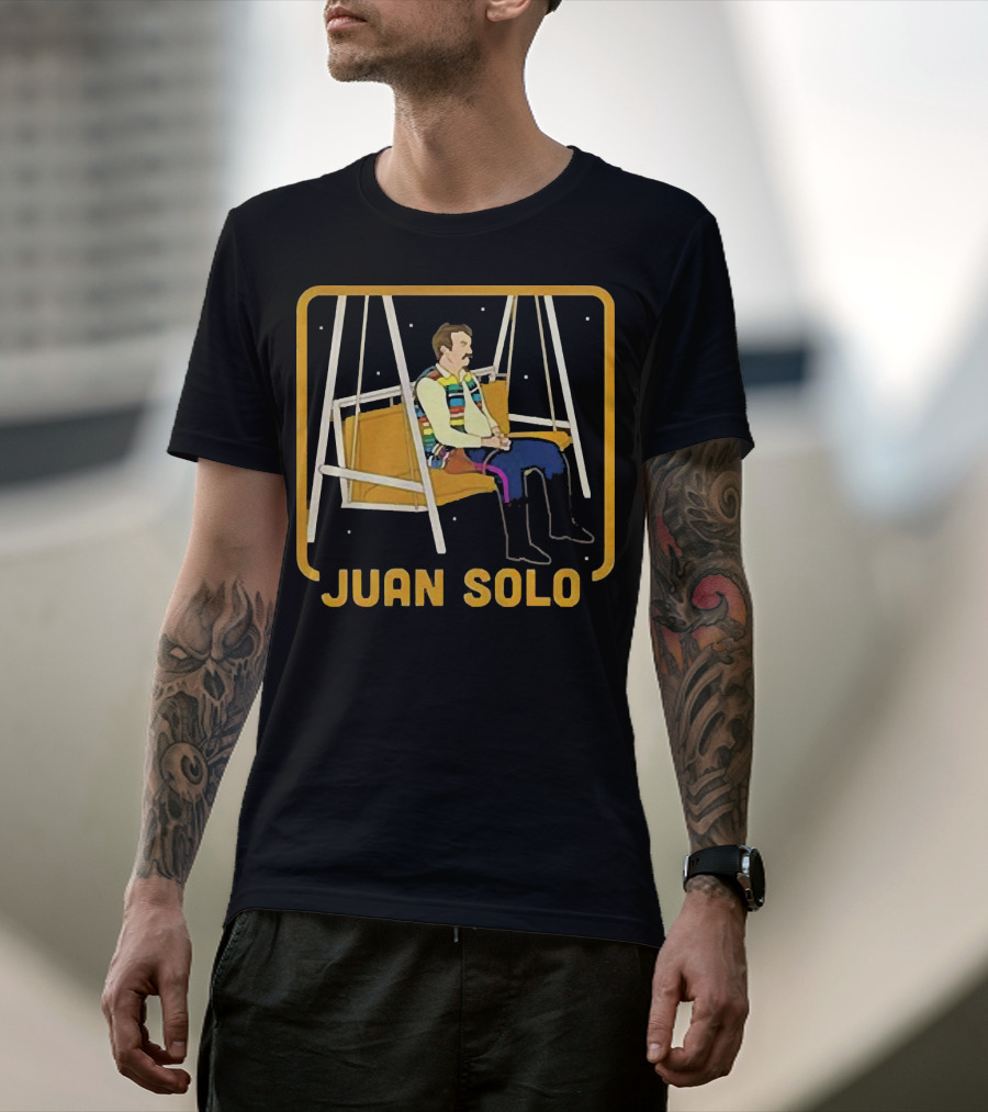 Juan Solo Star Wars Parody Character On Swing T-Shirt