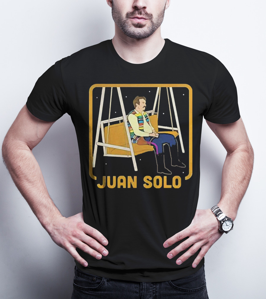 Juan Solo Star Wars Parody Character On Swing T-Shirt
