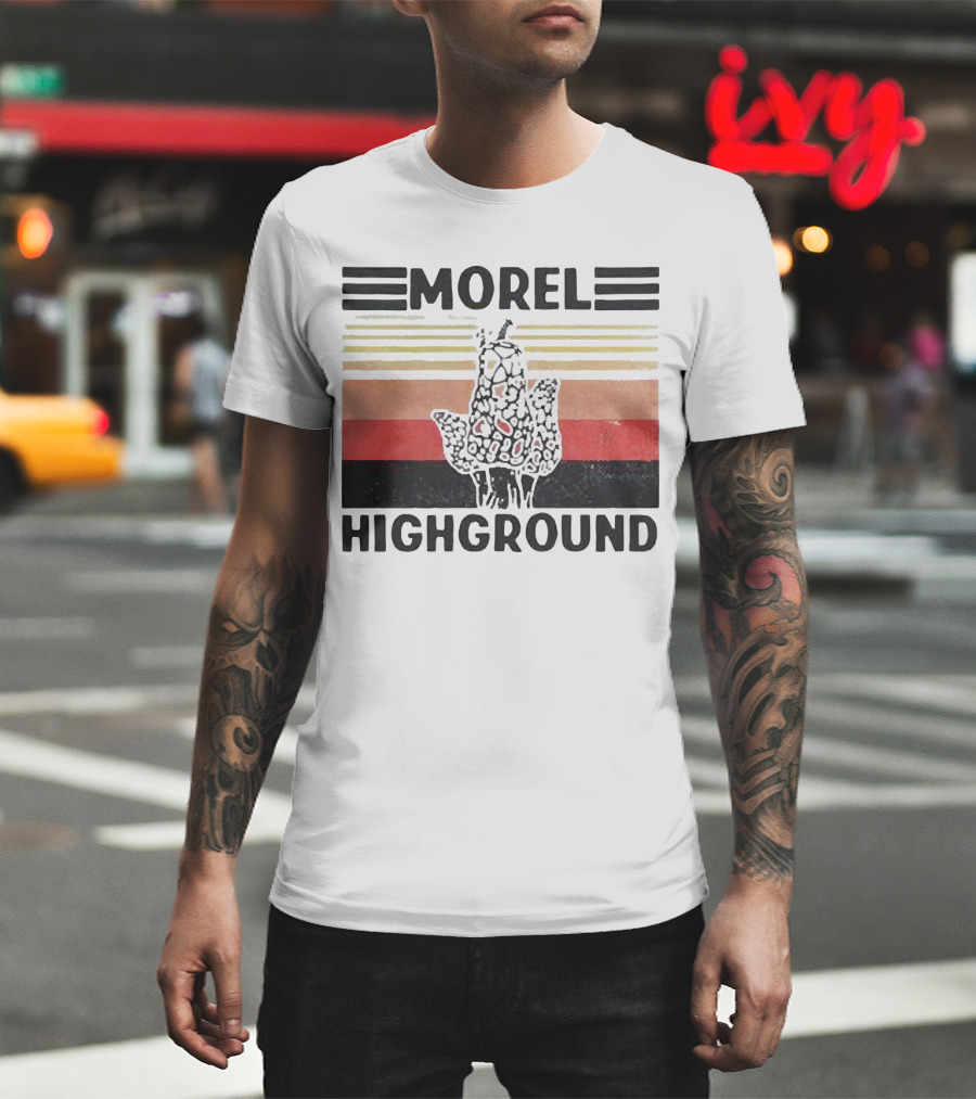 Morel Highground Mushroom Hunter Snail T-Shirt
