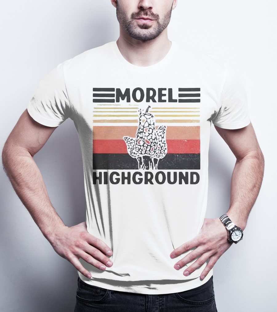 Morel Highground Mushroom Hunter Snail T-Shirt
