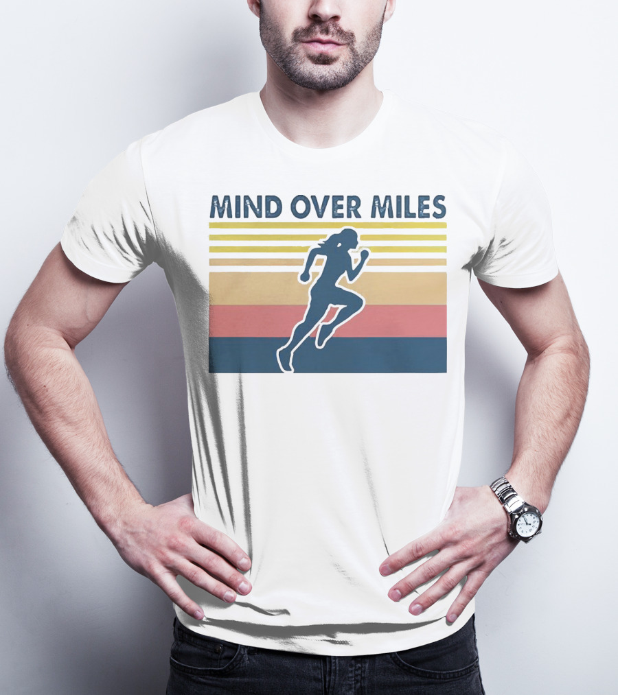 Mind Over Miles Retro Running T-Shirt