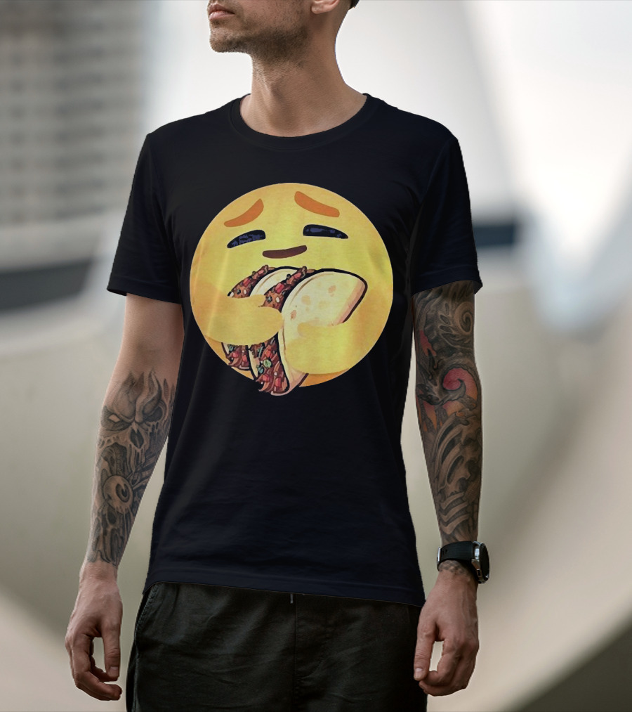 Care Emoji Hugging Tacos T-Shirt
