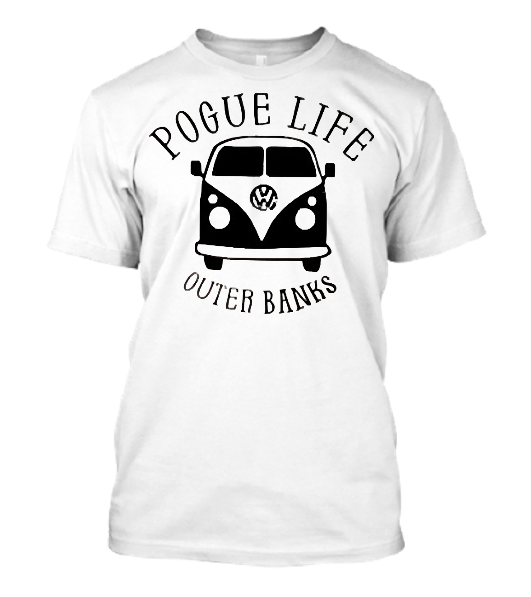 Pogue Life VW Hippie Car Outer Banks T-Shirt