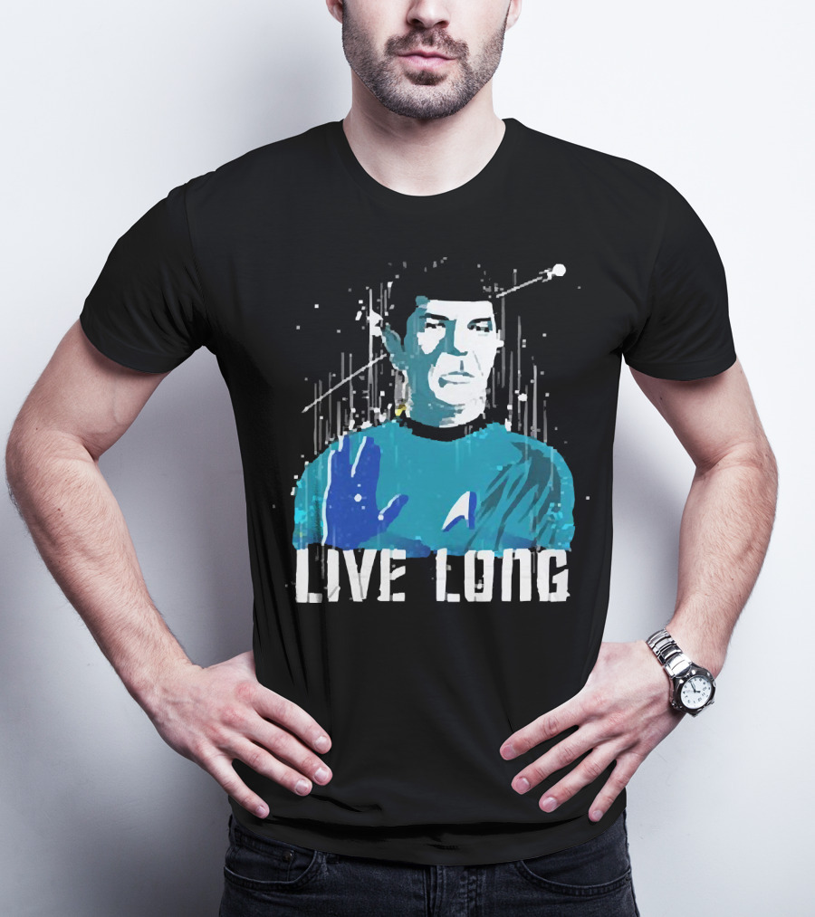 Star Trek Spock Live Long Vulcan Salute Iconic T-Shirt