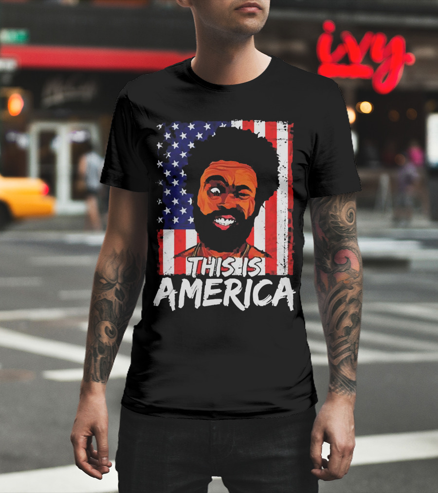 This Is America USA Flag Childish Gambino T-Shirt