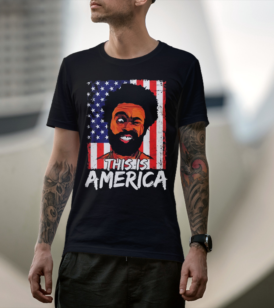 This Is America USA Flag Childish Gambino T-Shirt