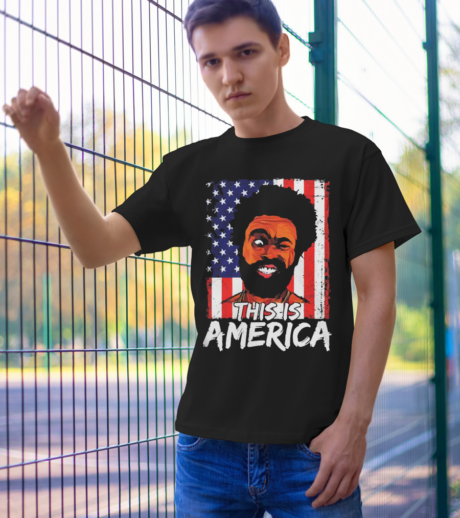 This Is America USA Flag Childish Gambino T-Shirt