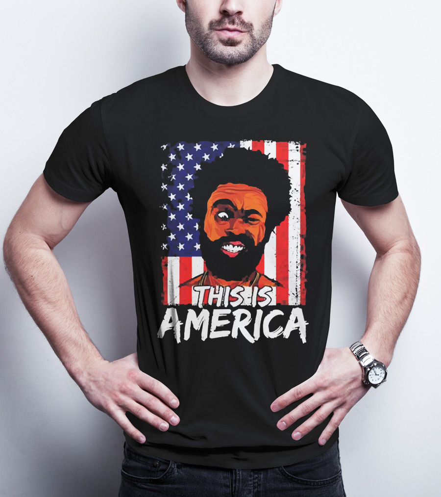 This Is America USA Flag Childish Gambino T-Shirt