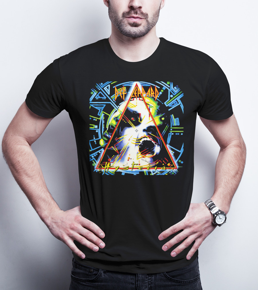 Def Leppard Hysteria Album Cover Art Iconic Triangle T-Shirt