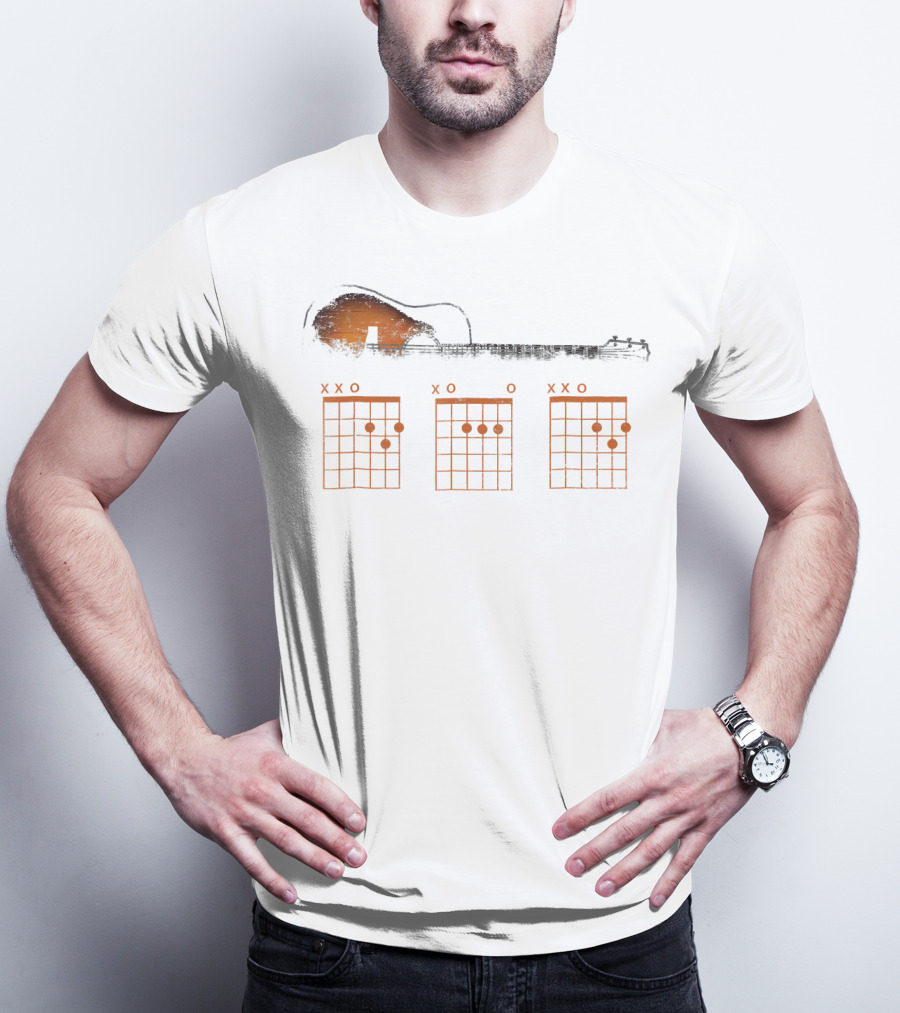Guitar Chord Dad Father's Day Funny Guitar Lover T-Shirt