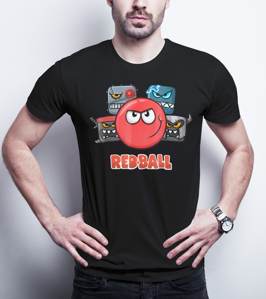 Red Ball 4 Adventures With The Crew Of Square Villains T-Shirt