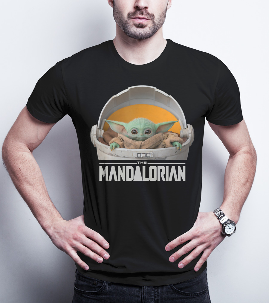 Star Wars The Mandalorian The Child In Floating Pod Iconic Character T-Shirt
