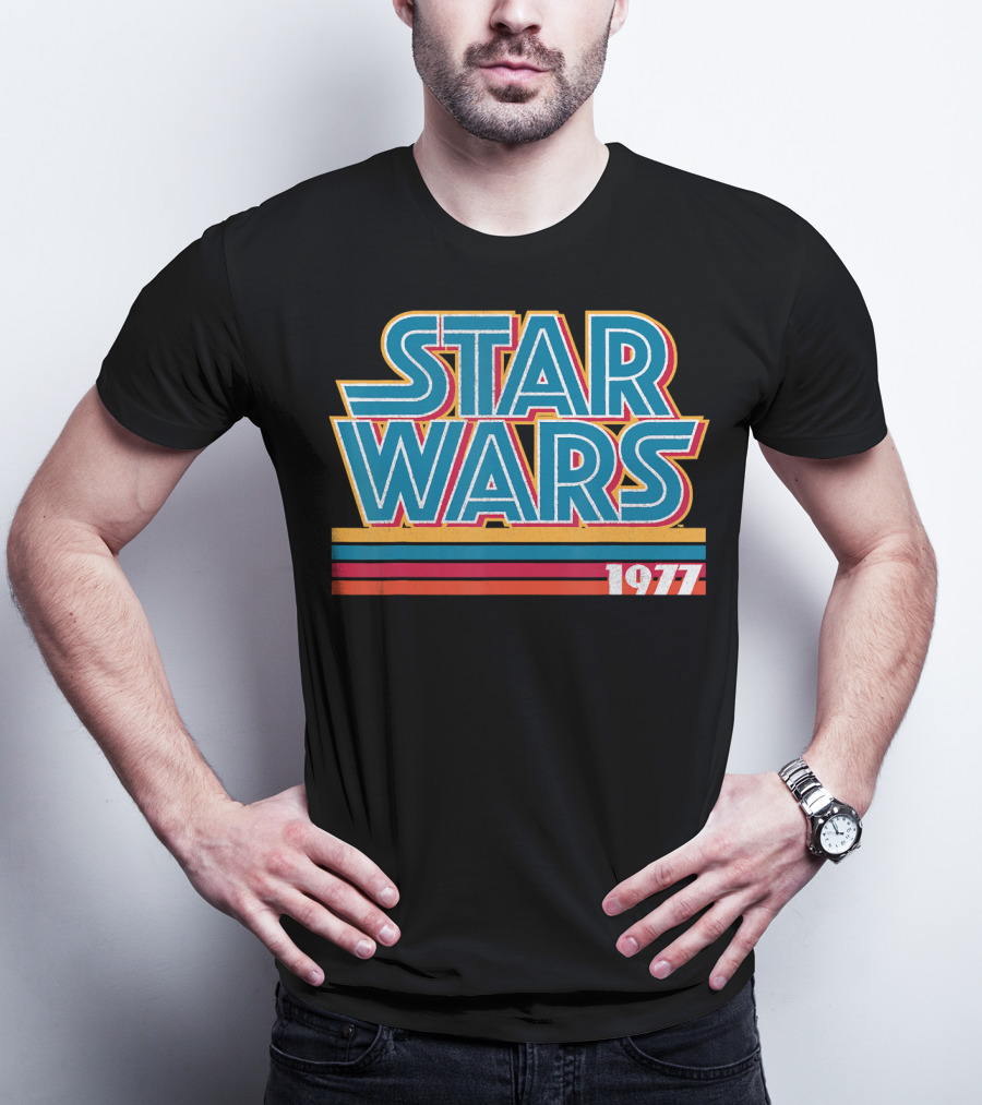Star Wars 1977 Retro Striped T-Shirt