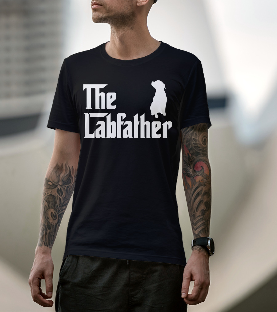 The Labfather Funny Labrador Dad Iconic T-Shirt