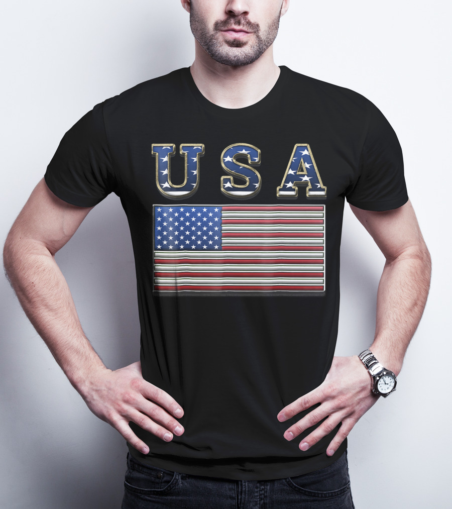 USA United States American Flag Patriotic T-Shirt