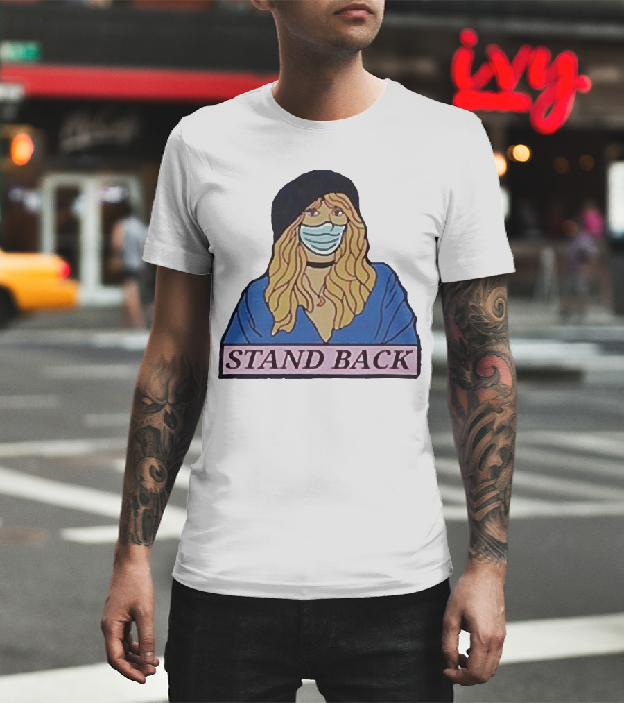 Stevie Nicks Stand Back Masked T-Shirt