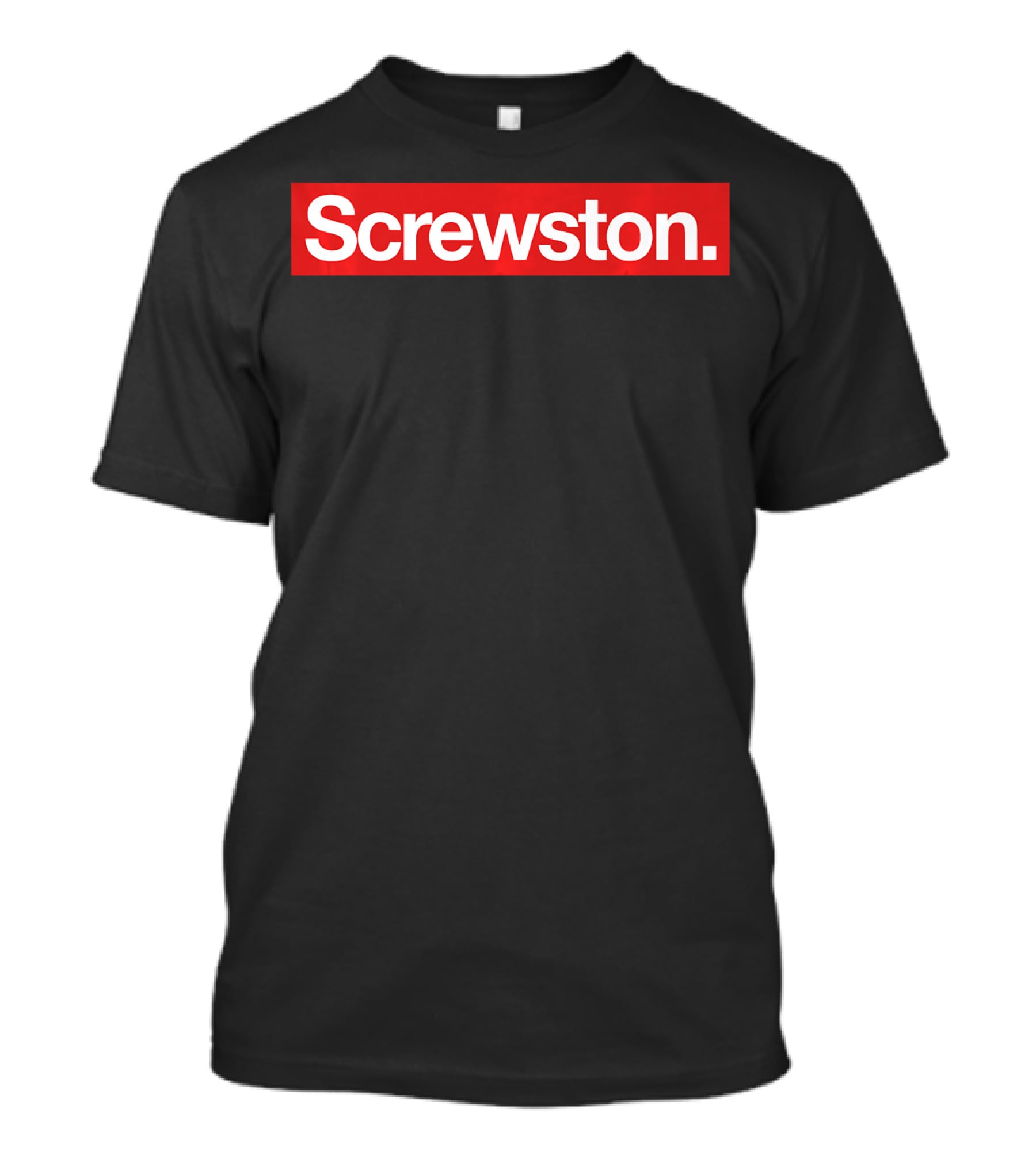 Screwston Houston Box Logo Premium Fitted T-Shirt