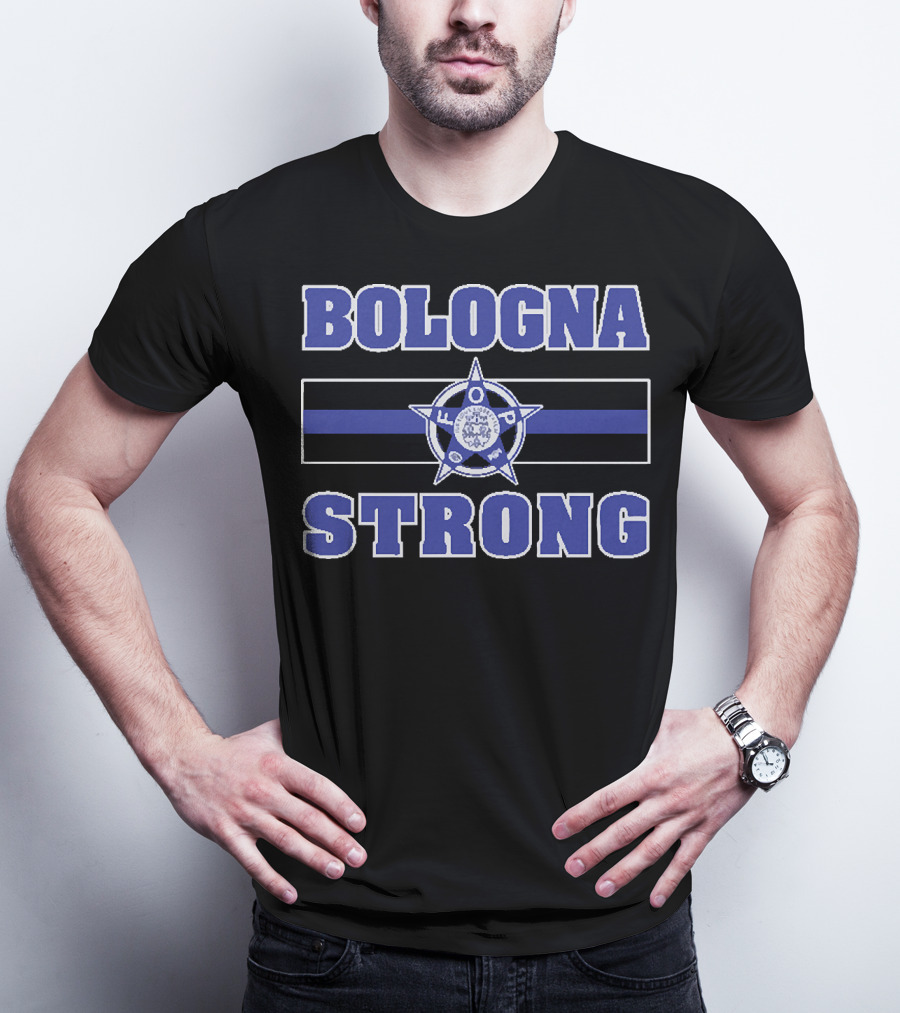 Bologna Strong Thin Blue Line Starbadge FOP T-Shirt
