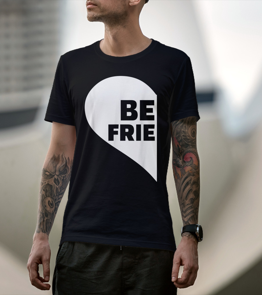 BE FRIE Best Friends Half Left Heart T-Shirt