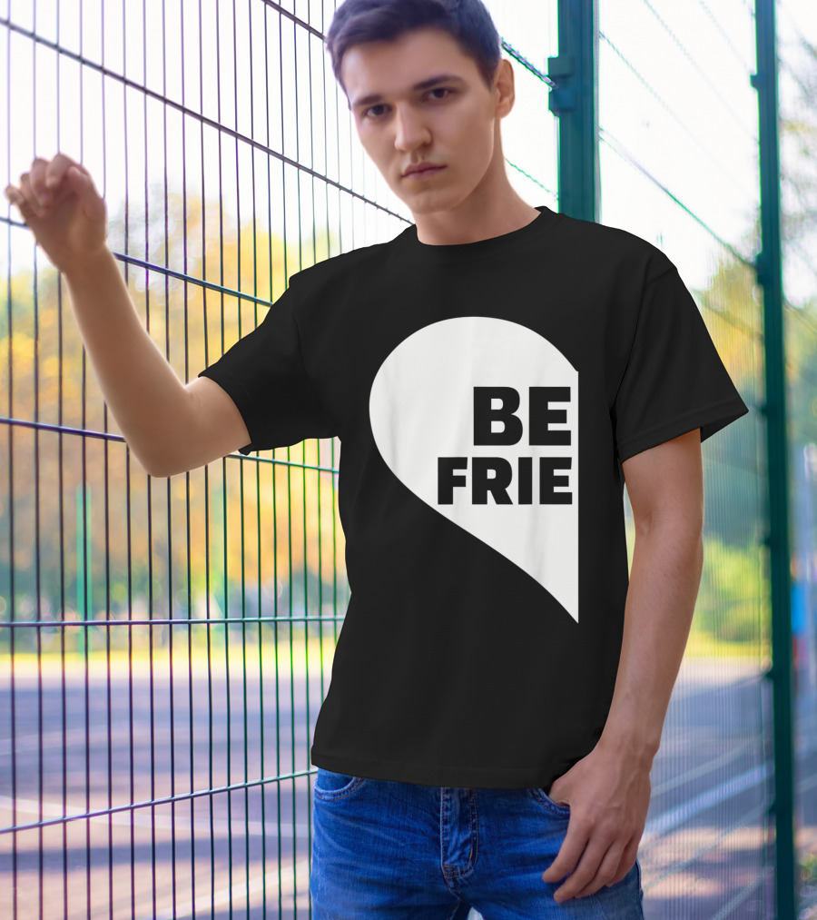 BE FRIE Best Friends Half Left Heart T-Shirt