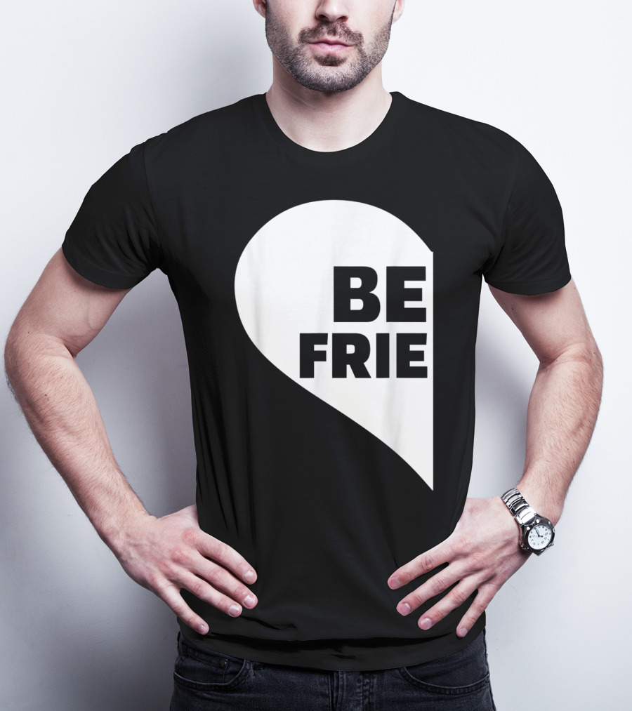 BE FRIE Best Friends Half Left Heart T-Shirt