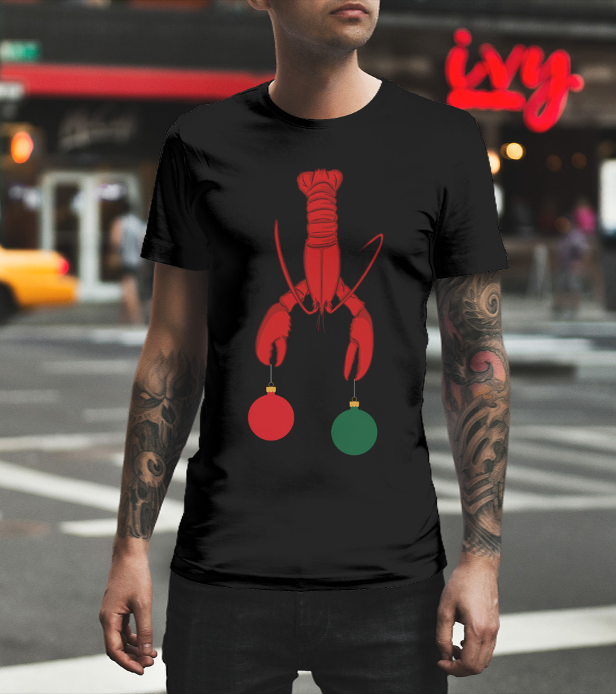 Louisiana Crawfish Cajun Holiday Ornaments T-Shirt