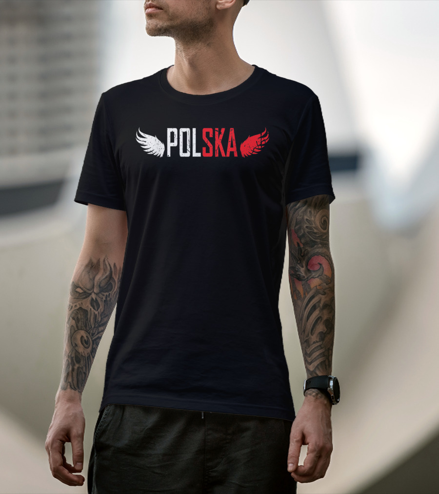 Polska White And Red Wings Polish For All From Poland Polskie T-Shirt
