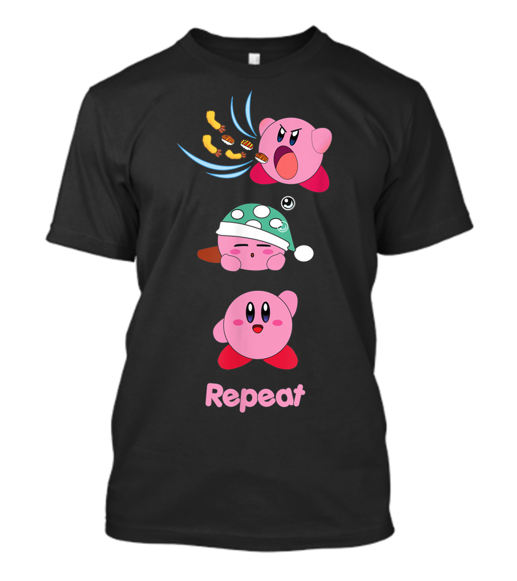 Kirby Eat Sleep Conquer Repeat T-Shirt