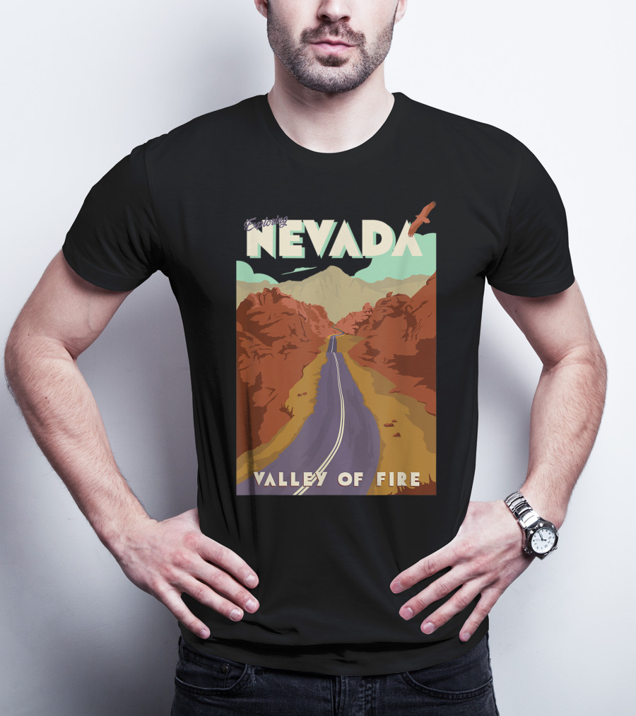 Entering Nevada Valley Of Fire Scenic Road Adventure T-Shirt
