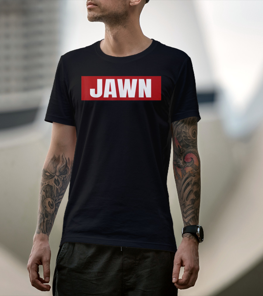 Philadelphia Jawn Bold Red Block Text T-Shirt