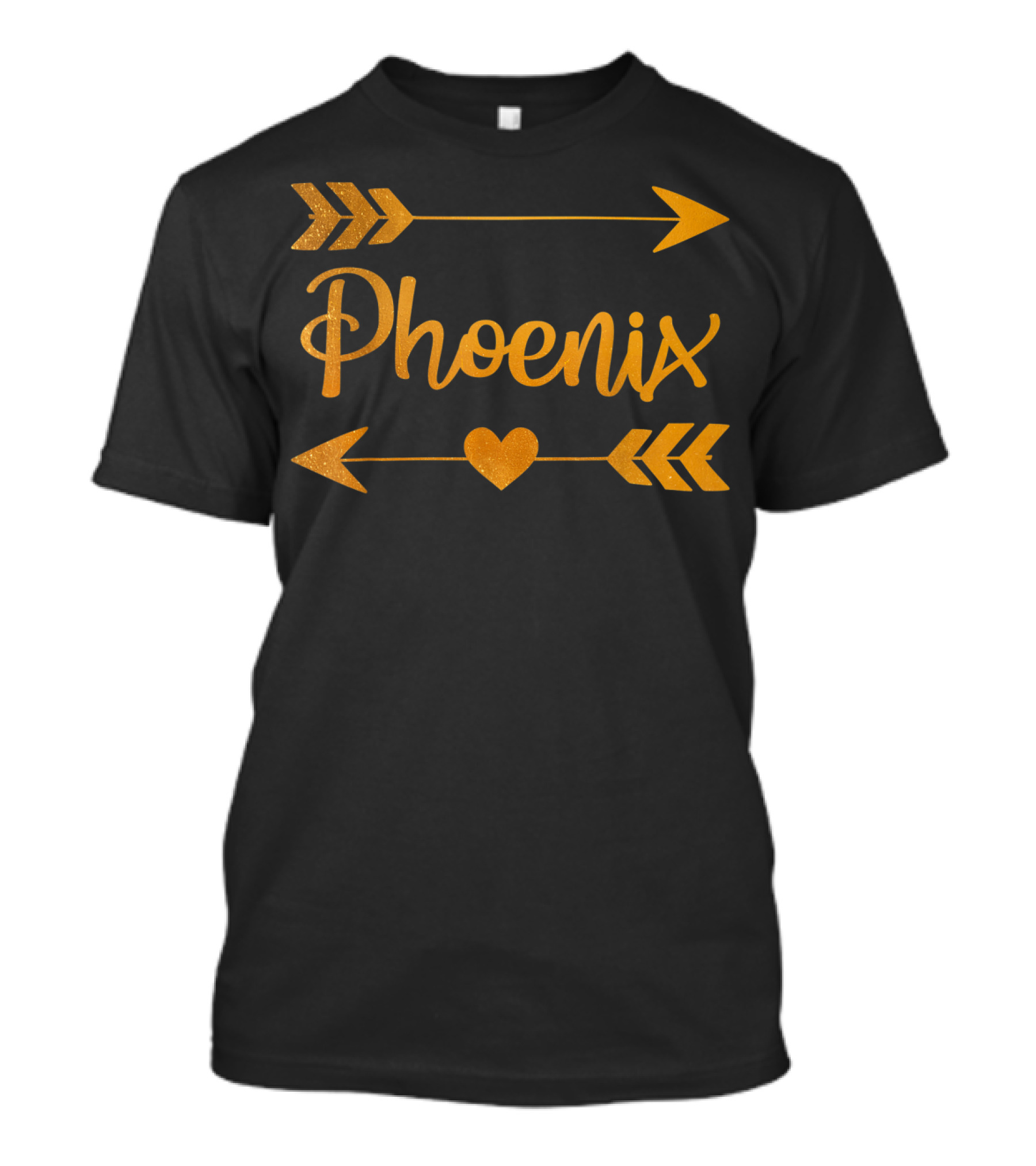 Phoenix Az Arizona Heart And Arrow City Home Roots Usa T-Shirt