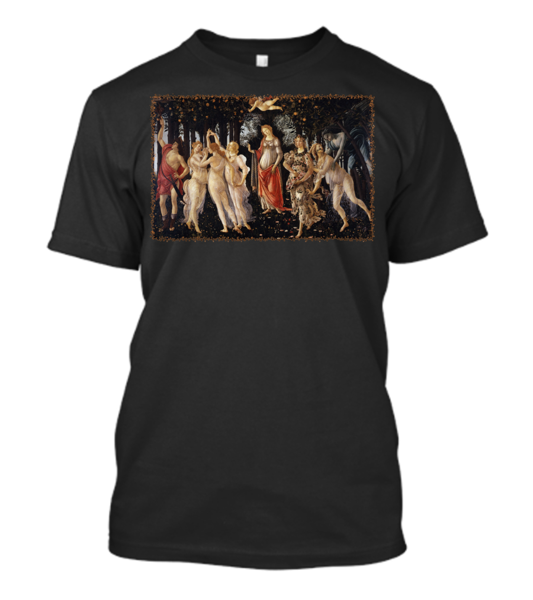 Primavera Spring Sandro Botticelli Classical Renaissance Art Botanical Motif T-Shirt