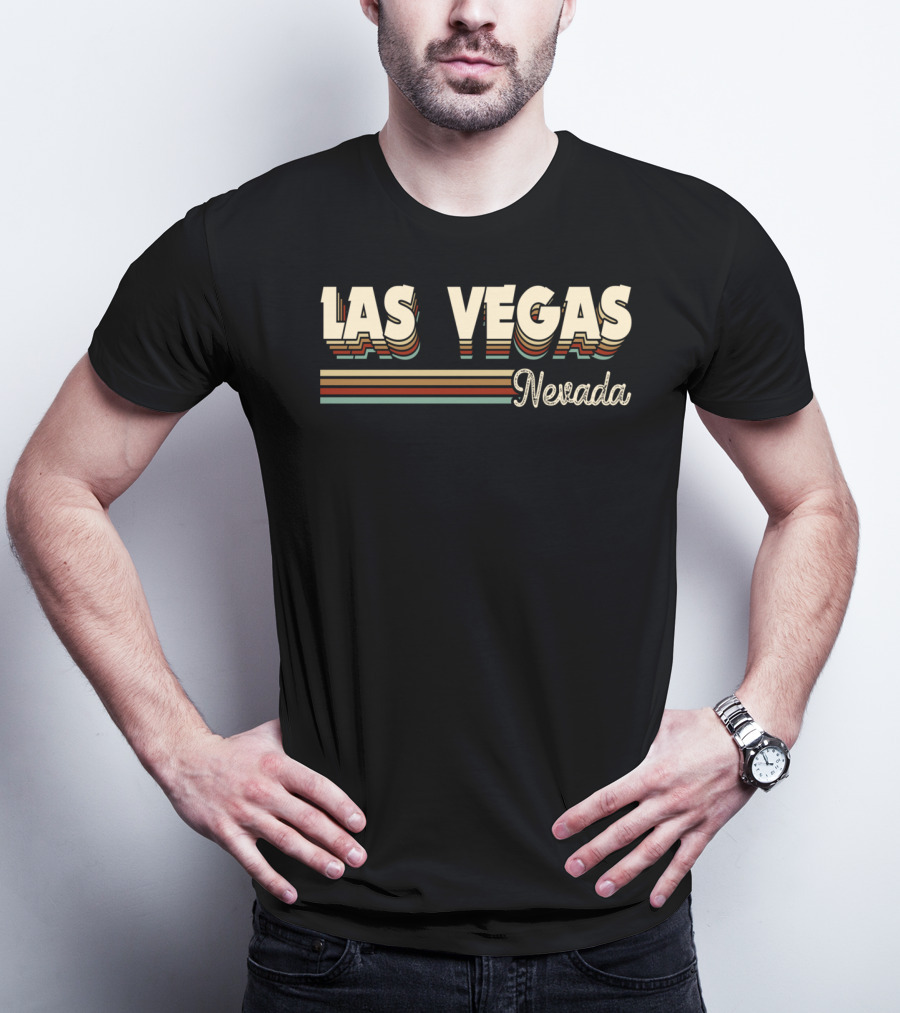 Las Vegas Nevada Retro Vintage 70s 80s T-Shirt