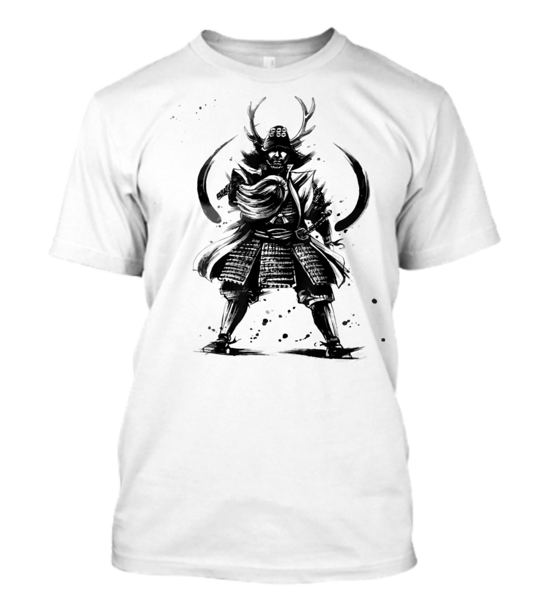 Samurai Warrior Bushido Sword Mask Japanese Armor T-Shirt